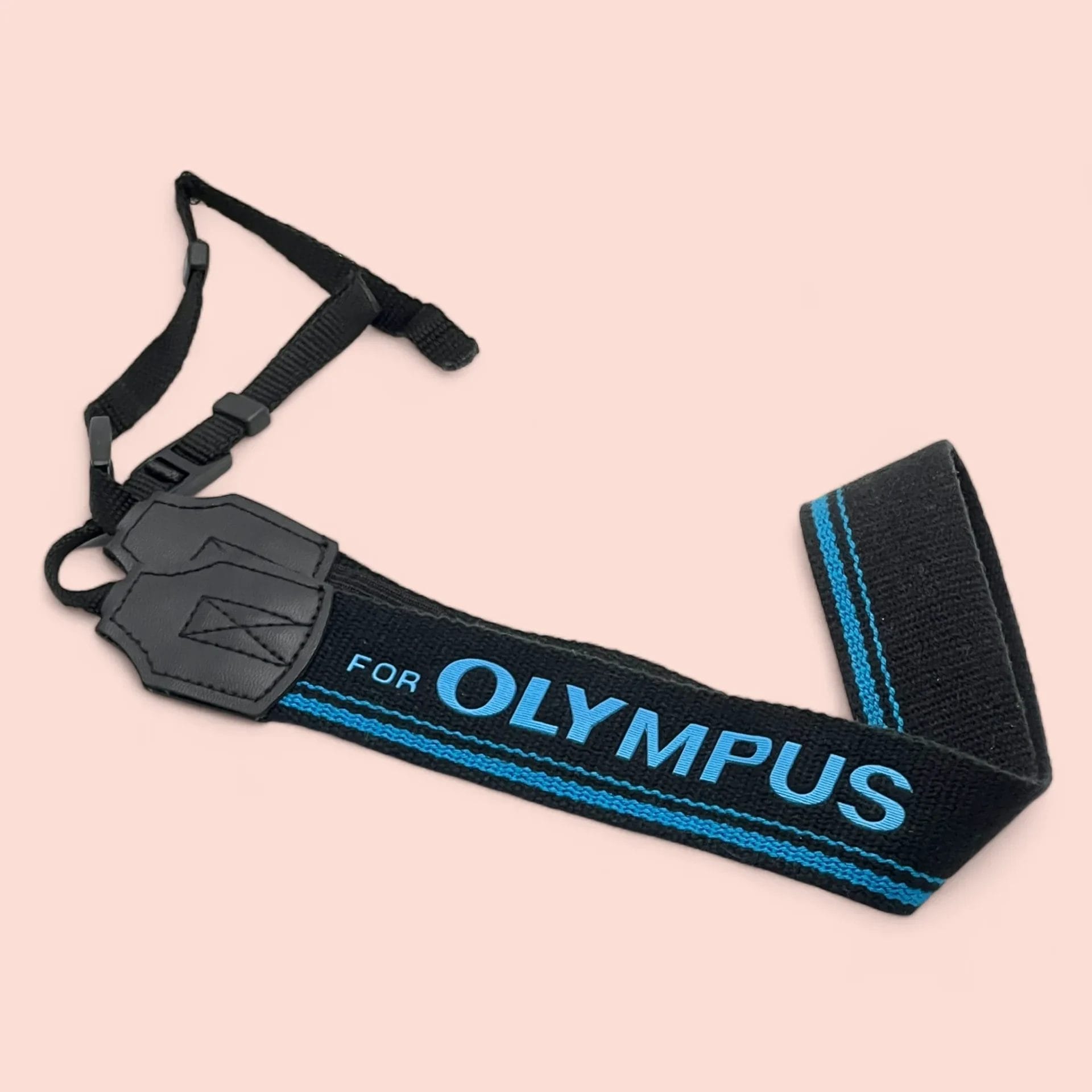 Black/Blue Olympus Camera Strap - Analogue Revival